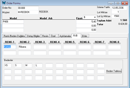 SentezVogue Order Formu